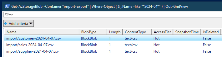 Searching Azure Storage Containers with Powershell – Andy Brownsword