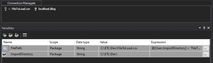 Controlling SSIS with Package Configuration – Andy Brownsword